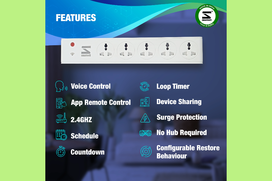 Smart Plug and Smart Power Extension | Smarteefi